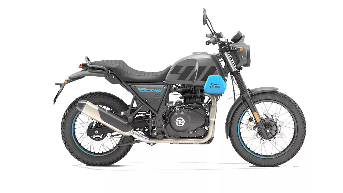 Royal Enfield Scram 411 Colors: Black, Blue, Red, Yellow, White, Blue ...