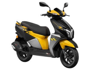 2022 TVS NTORQ Colors: Blue, Grey, Red, Yellow, Race XP - GaadiKey