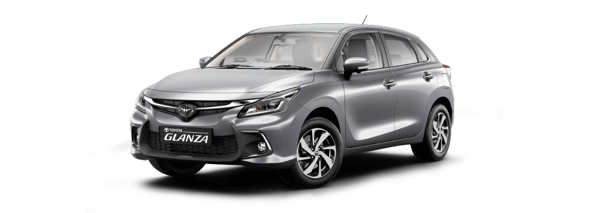 2022 Toyota Glanza Colors: Maroon, Blue, Grey, Silver, White - GaadiKey