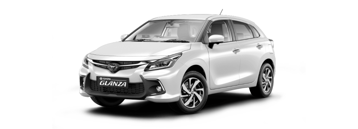 2022 Toyota Glanza Colors: Maroon, Blue, Grey, Silver, White - GaadiKey
