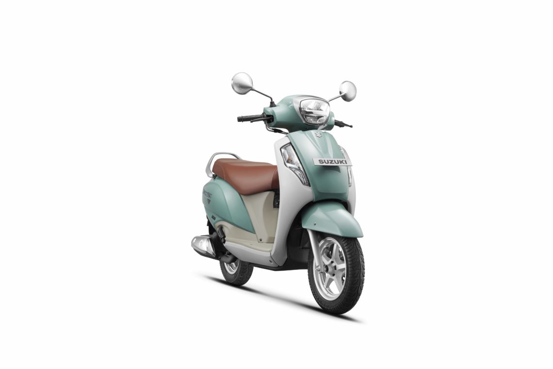 New Suzuki Access 125 gets Solid Ice Green/ Pearl Mirage White colour ...