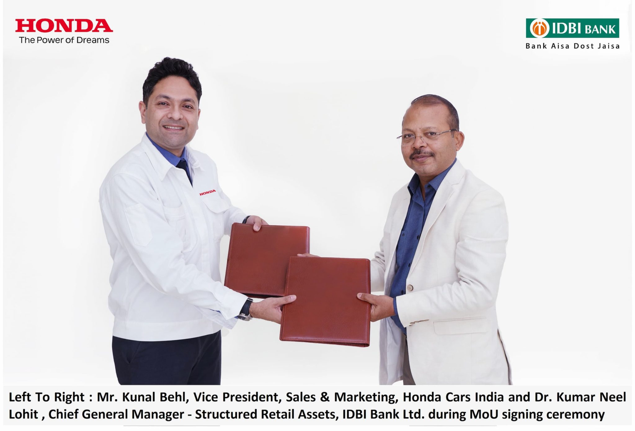Honda Cars partners with IDBI Bank for Customer Finance schemes - GaadiKey