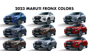 Maruti Fronx Colors: Blue, Brown, Red, White, Silver, Grey - GaadiKey