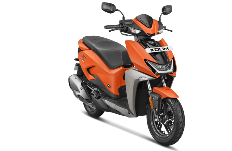2023 Hero Xoom 110 Colors: Red, Orange, Blue, Black, White - GaadiKey