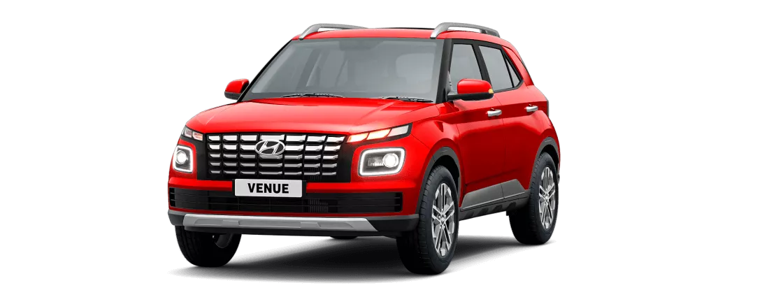 2023 Hyundai Venue Colors: Black, Red, Blue, White, Silver, Grey - GaadiKey