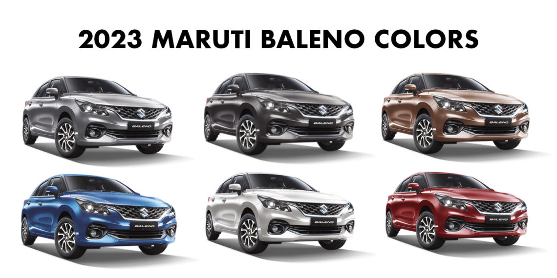 2023 Maruti Baleno Colors: Blue, White, Red, Grey - GaadiKey