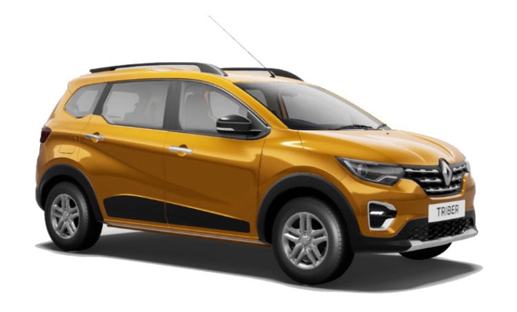 2023 Renault Triber Colors: White, Blue, Mustard, Brown - GaadiKey