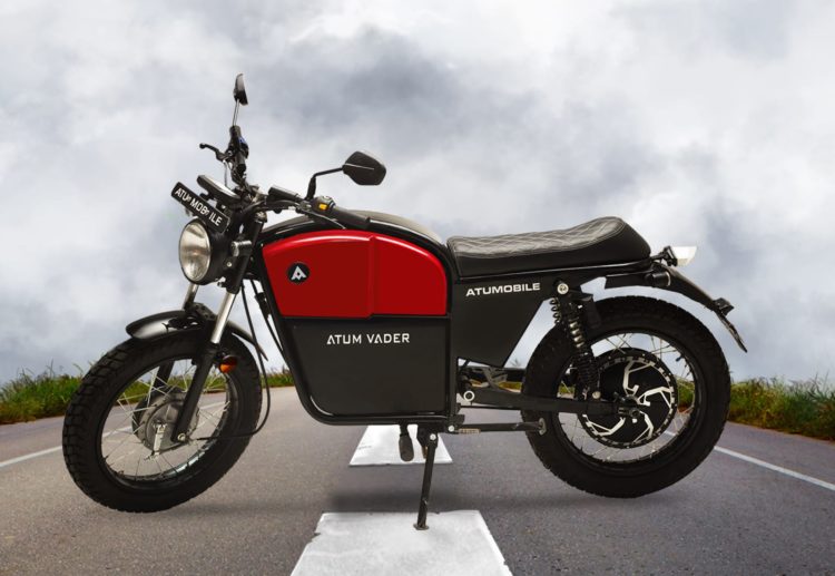 Atumobile Delivers India's First High-Speed Cafe Racer Electric Bike ...