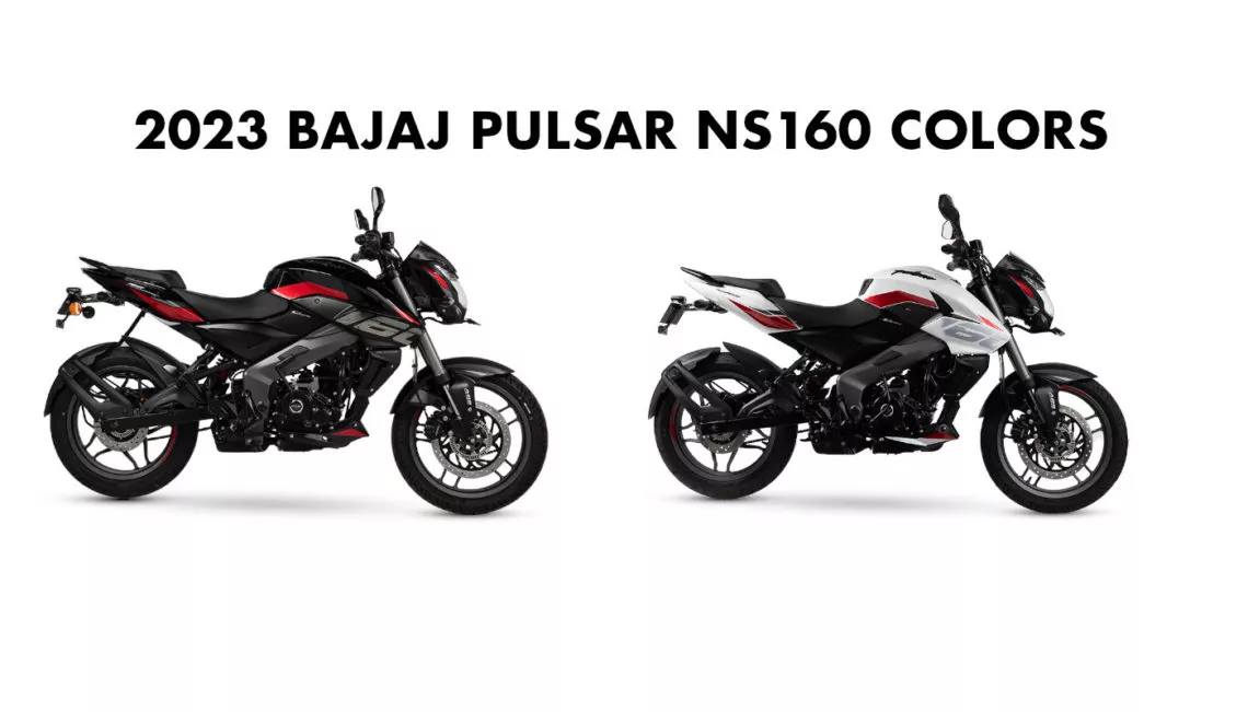 2023 Bajaj Pulsar NS160 Colors: Black, White - GaadiKey