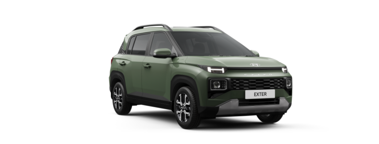 2023 Hyundai Exter Colors: Khaki, Blue, Starry Night, White, Red - GaadiKey