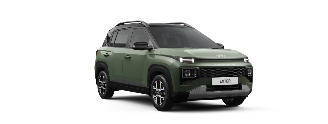 2023 Hyundai Exter Colors: Khaki, Blue, Starry Night, White, Red - GaadiKey