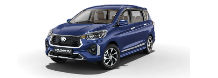 Toyota Rumion Colors: Blue, White, Brown, Grey, Silver - GaadiKey