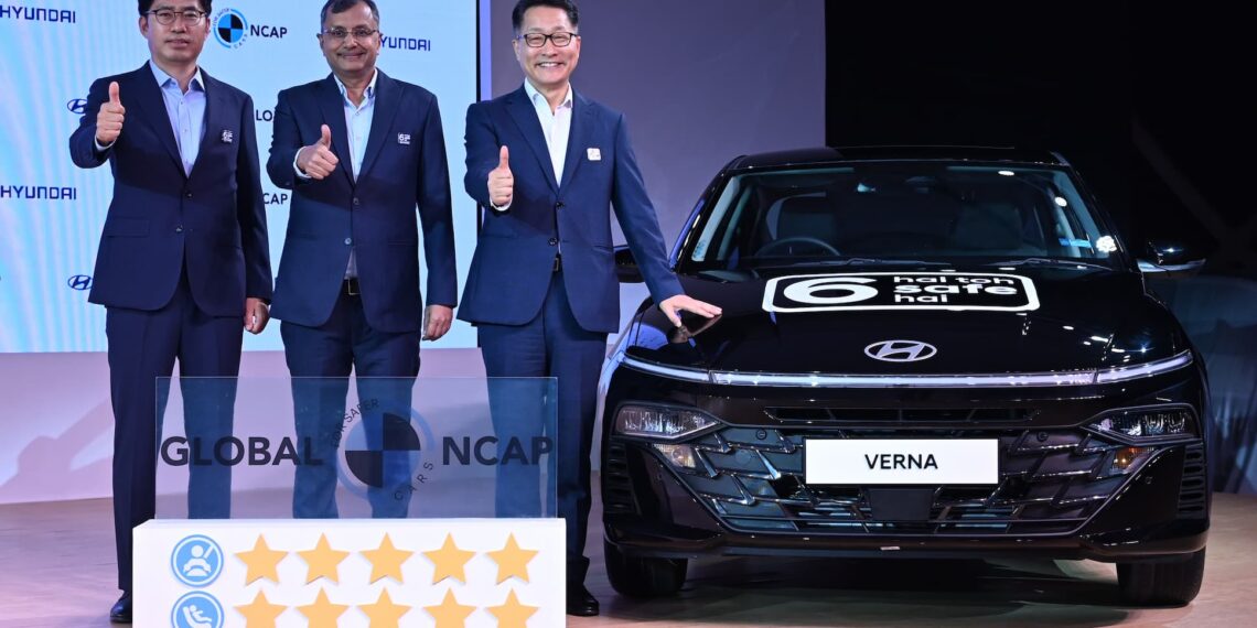 Hyundai VERNA gets 5-Star Safety Rating by GNCAP - GaadiKey