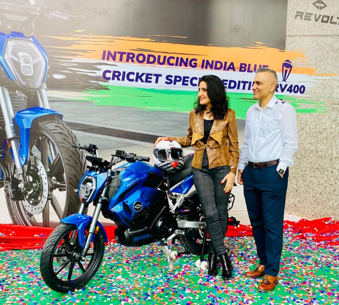 Revolt Motors launches India Blue - Cricket Special Edition Electric ...