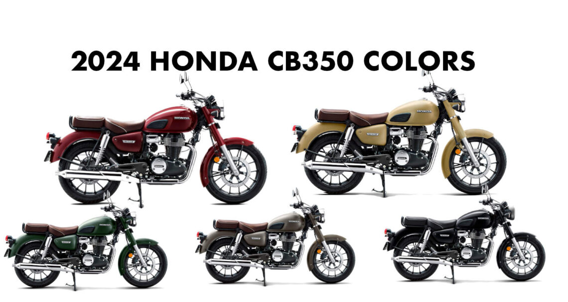 2024 Honda CB350 Colors: Red, Green, Black, Brown, Crust - GaadiKey