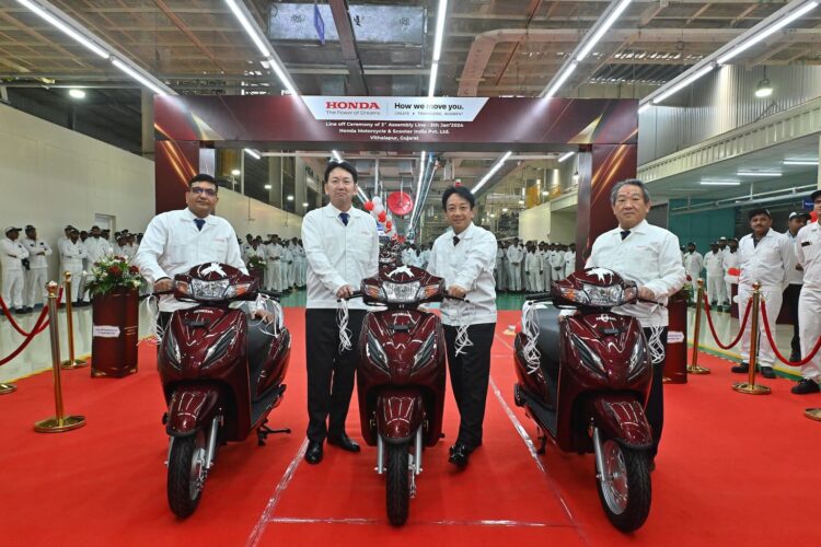 Honda 2 Wheelers opens new assembly line in Gujarat Plant - Adds 6.5L ...