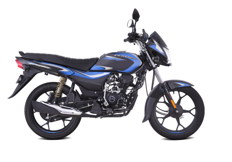 2024-Bajaj-Platina-110-Drum-Blue-Color-Ebony-Blue-Color - GaadiKey