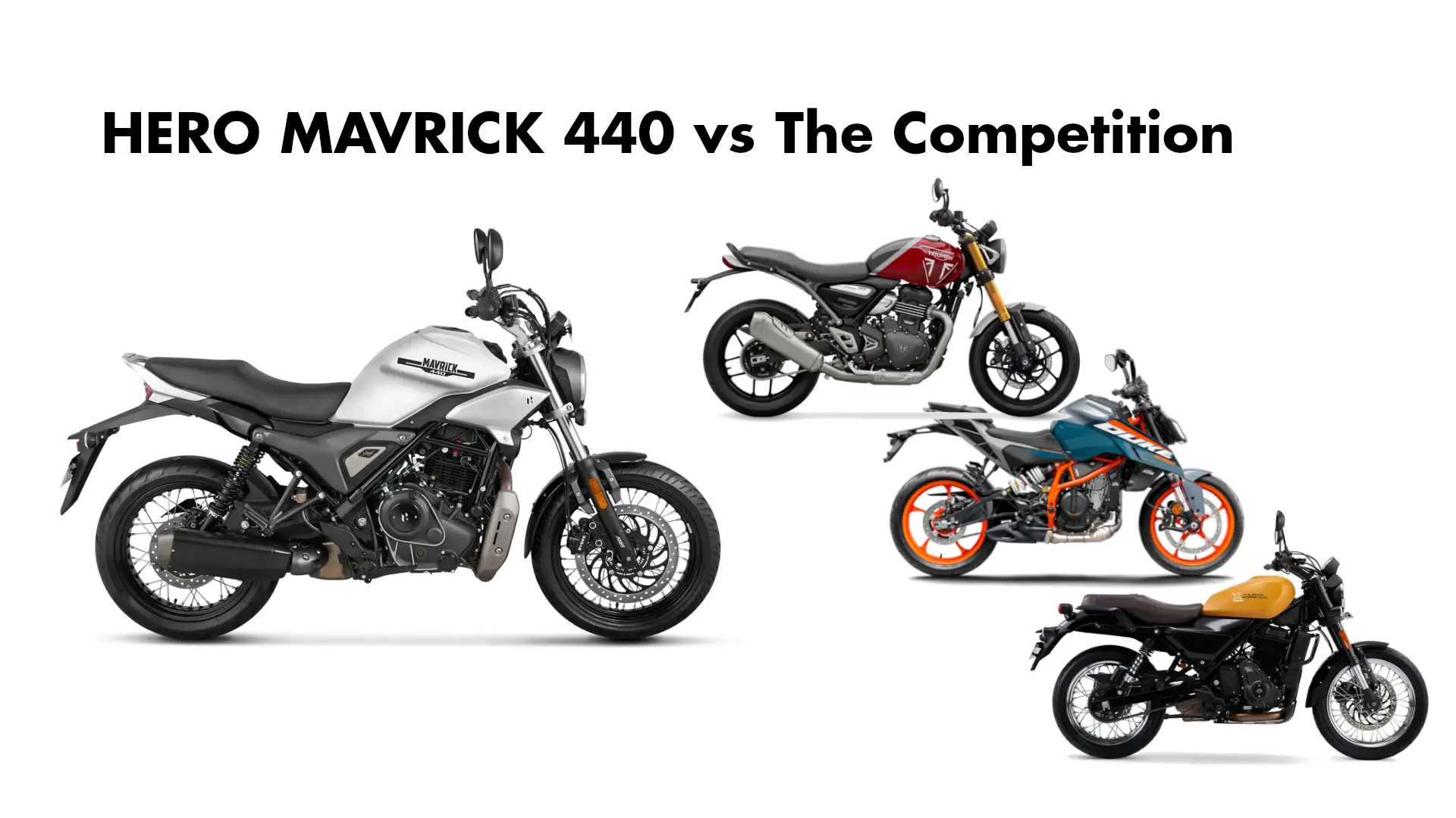 Hero Mavrick 440 vs Competition - Duke 390, HD x440, 400X - GaadiKey
