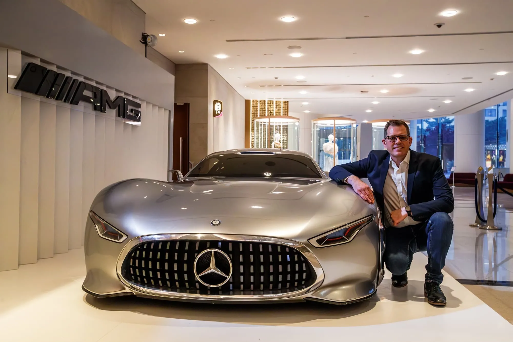 Mercedes-Benz displays Mercedes-AMG GT6 concept car at NMACC, Mumbai ...