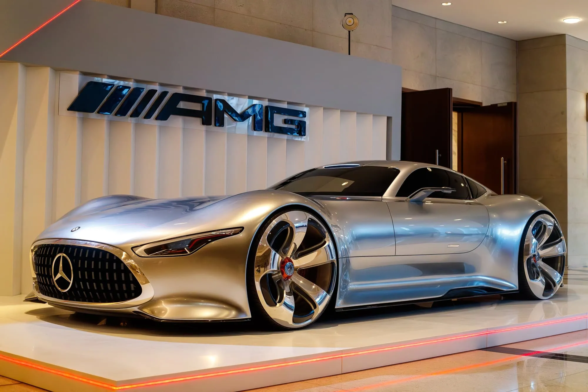 Mercedes-Benz displays Mercedes-AMG GT6 concept car at NMACC, Mumbai ...