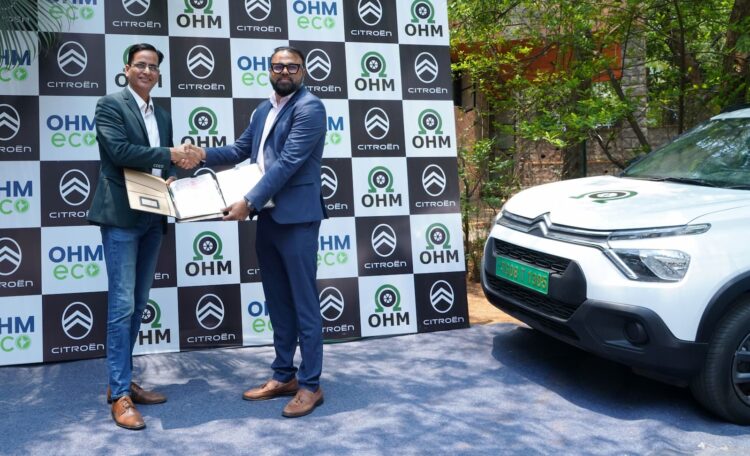 Citroen signs MoU with OHM E logistics to deliver 1000 units of e-C3 ...