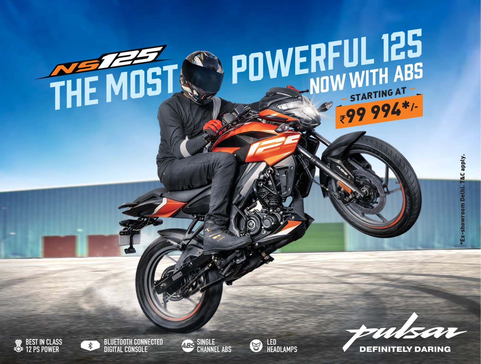 Bajaj Pulsar NS125 ABS launched in India at Rs 1,06,739 - GaadiKey