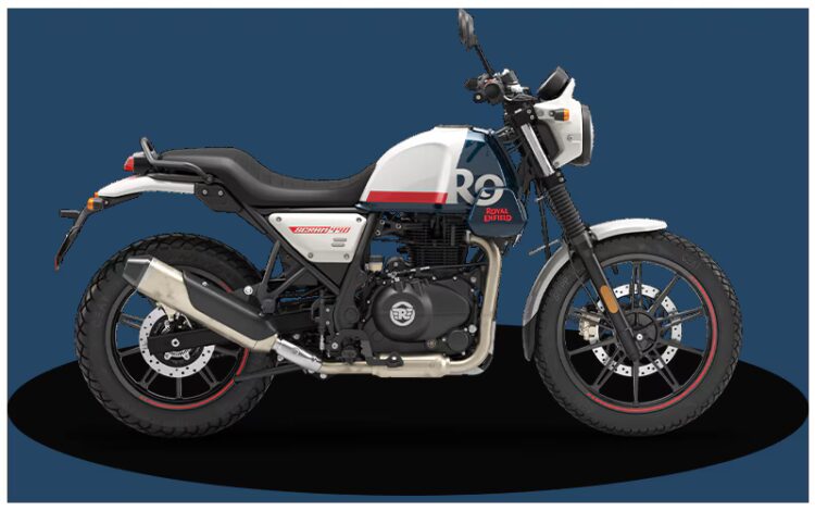 2025 Royal Enfield Scram 440 Colors: Blue, Green, Grey, Teal - GaadiKey