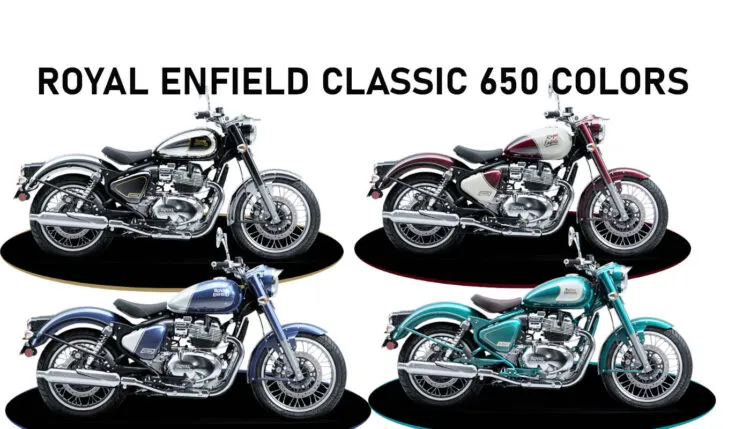 2025 Royal Enfield Classic 650 Colors: Teal, Black, Red, Blue - GaadiKey