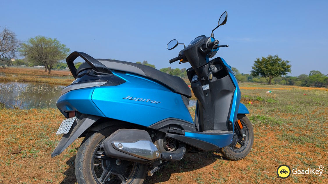 2025 TVS Jupiter Review (Dawn Blue Matte) Photos, Colors, Variants ...