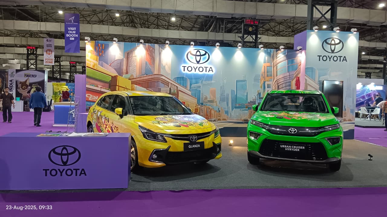Toyota Wows at Anime India 2025 with Custom Anime Cars - GaadiKey