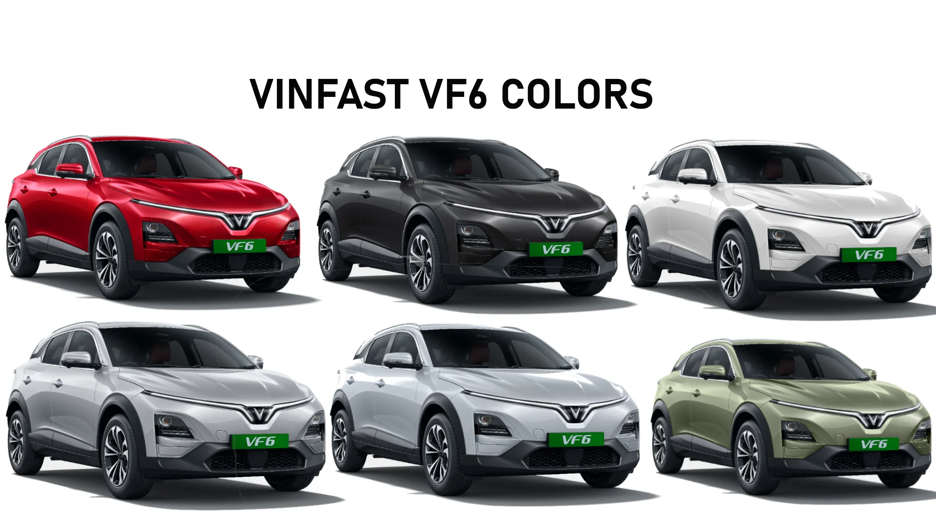 VinFast VF6 Colors: Silver, Red, Black, White, Mint, Grey [Photos ...