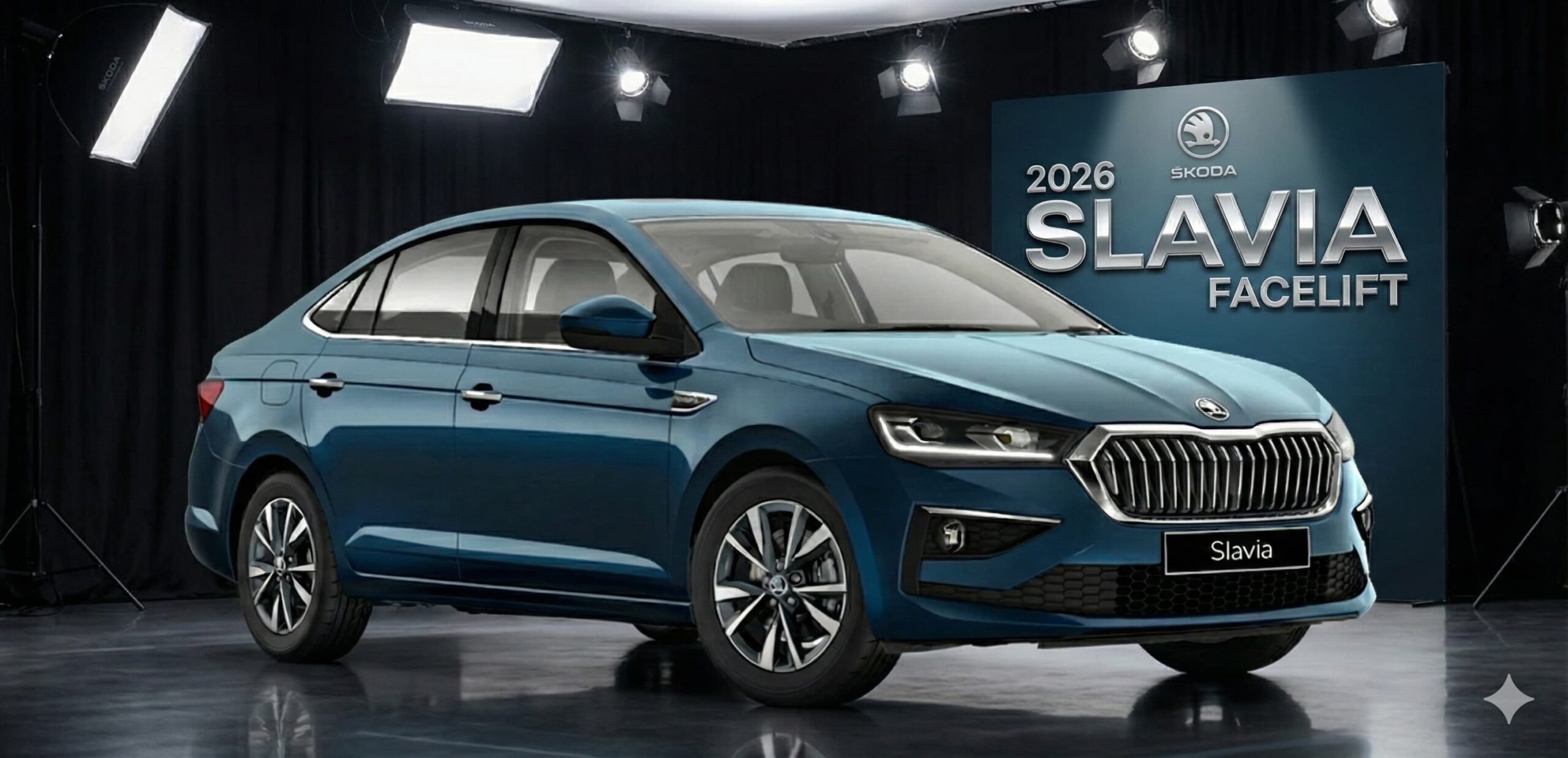 Skoda Slavia Facelift 2026: Design Updates, ADAS Features & Launch ...