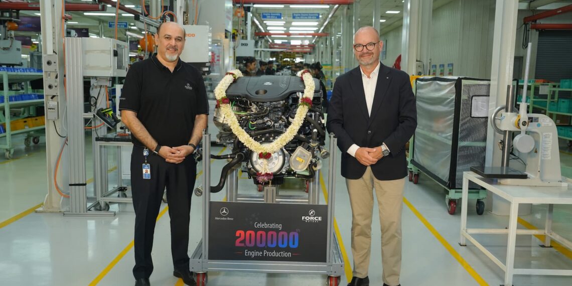 Force Motors Rolls-out 200,000th Mercedes-Benz Engine in India - GaadiKey